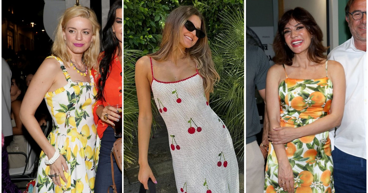 Fruit print φόρεμα: 3+1 φορές που οι celebrities επιβεβαιώνουν πως ...