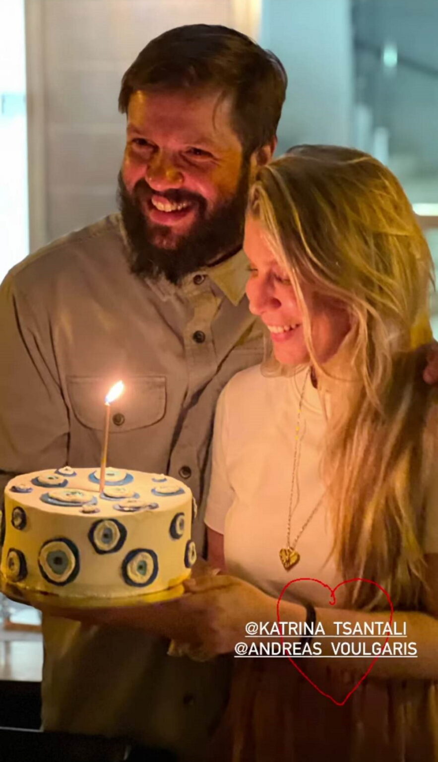 Κατρίνα Τσάνταλη: Γενέθλια στην αγκαλιά του αγαπημένου της, Ανδρέα Βούλγαρη